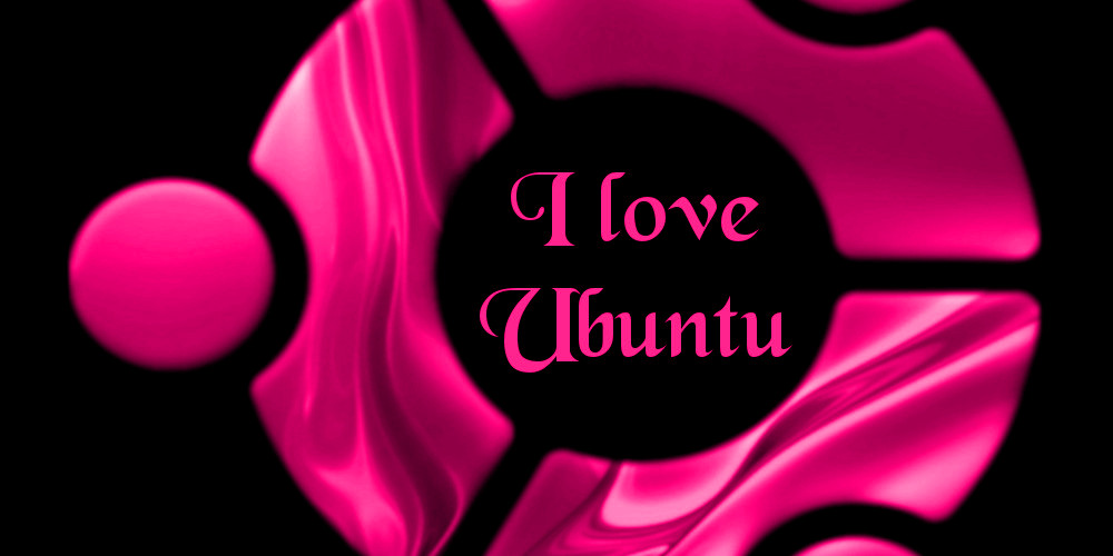 I love ubuntu!: 2-PINK UBUNTU WALLPAPER