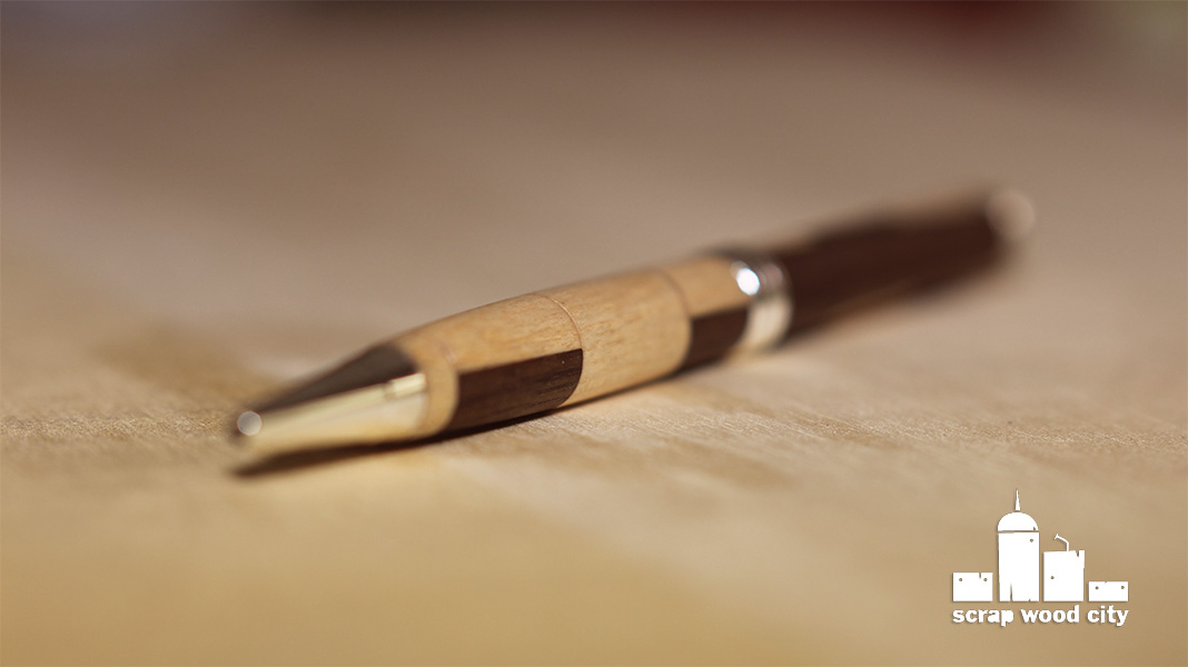 scrap wood city: How to make a segmented pen on the lathe