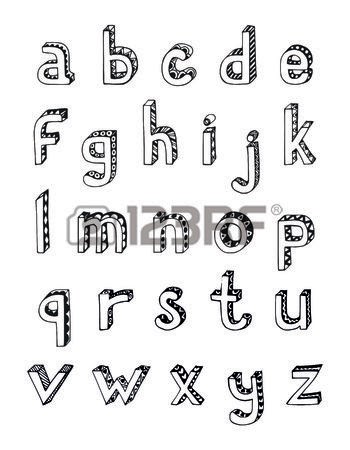 3D Bubble Letters Lowercase - Birthday Letter