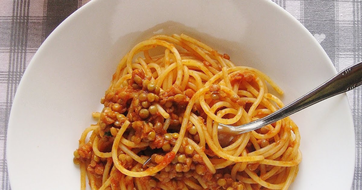 Gli Esperimenti di Mary Grace: Spaghetti con Ragù di Lenticchie ...