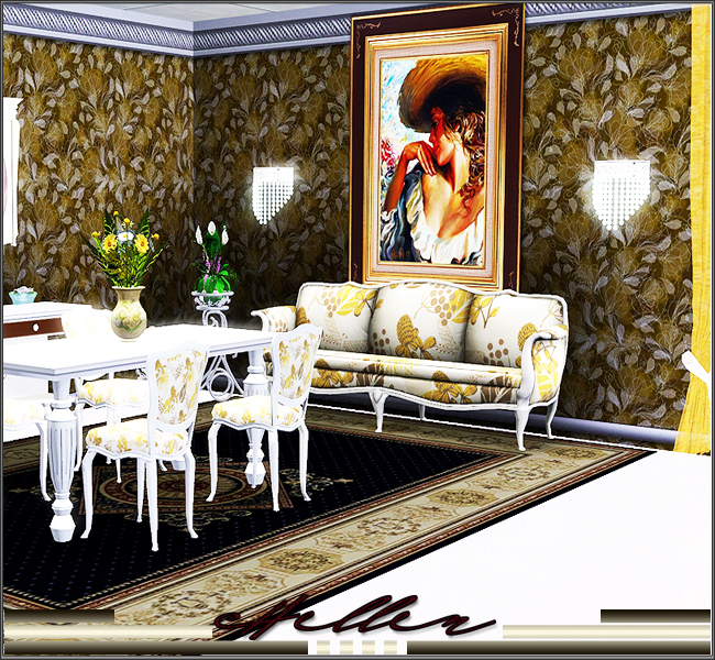 HelleN sims3 : Floral patterns.