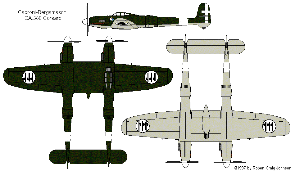 Italian Aircraft of WWII: CAPRONI BERGAMASCHI CA 380