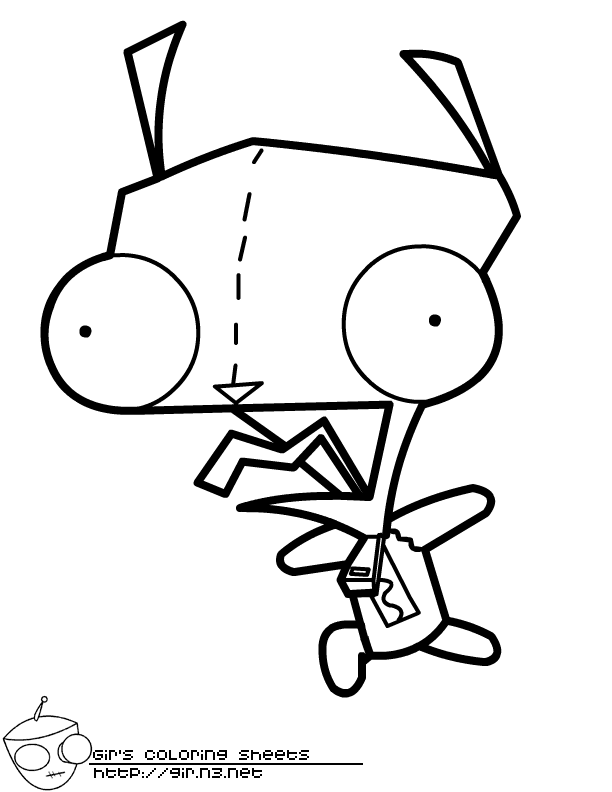 gir coloring pages | Alphabet Coloring Pages