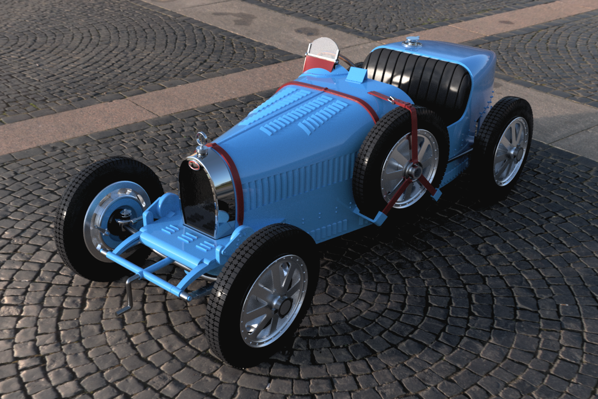 The Tinkers Workshop: 1/6th Scale 3D Printed 1927 Bugatti Type 35 Model ...