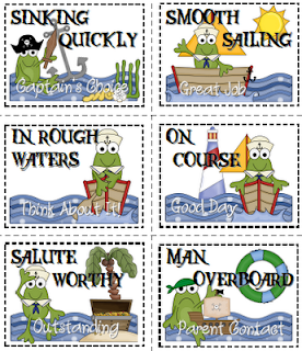 Sailing Through 1st Grade: Nautical Clip Chart