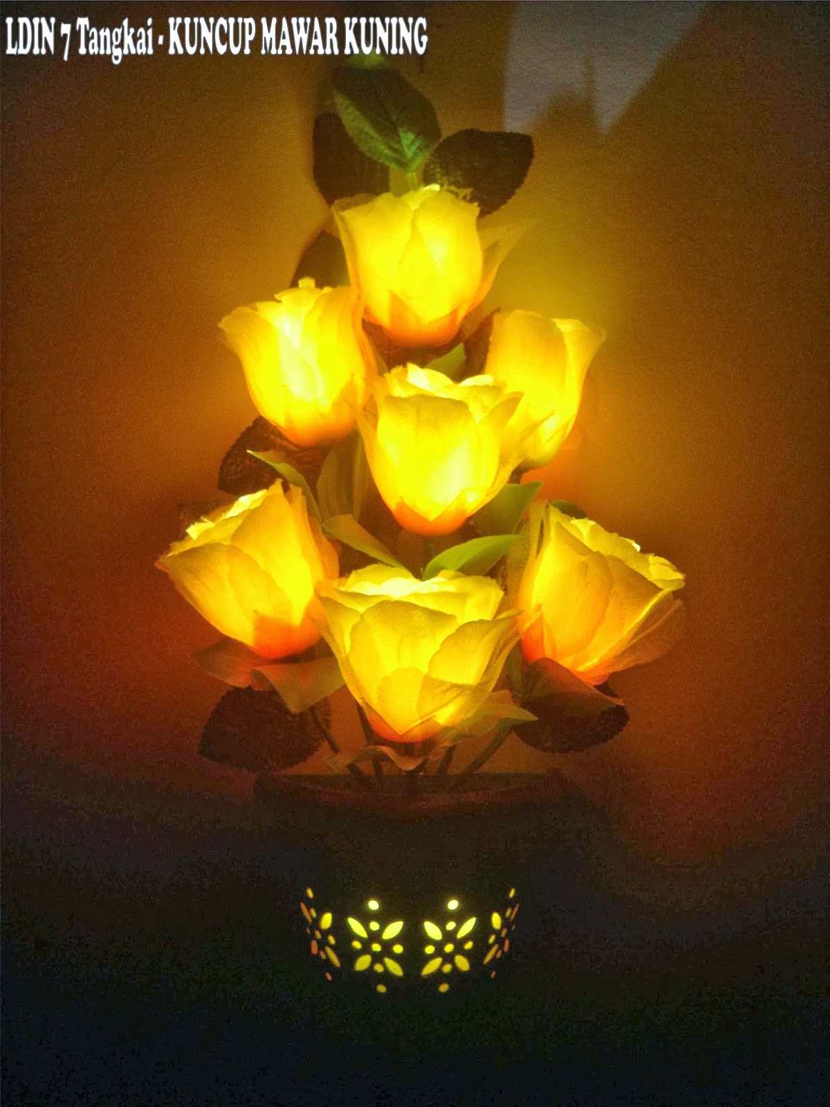 Lampu Bunga Hias: Lampu DINDING 7 Tangkai