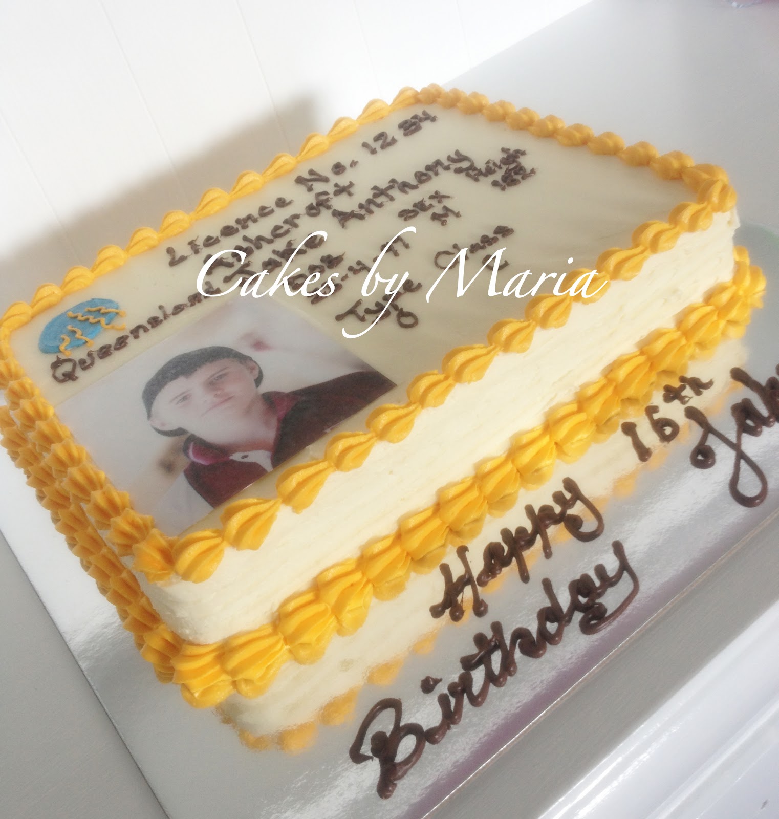 Cakes by Maria: Driver Licence Cake