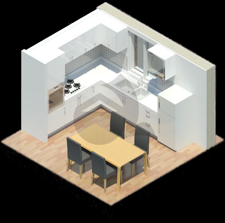 DRAFTING VIEW : Kitchen Set #3