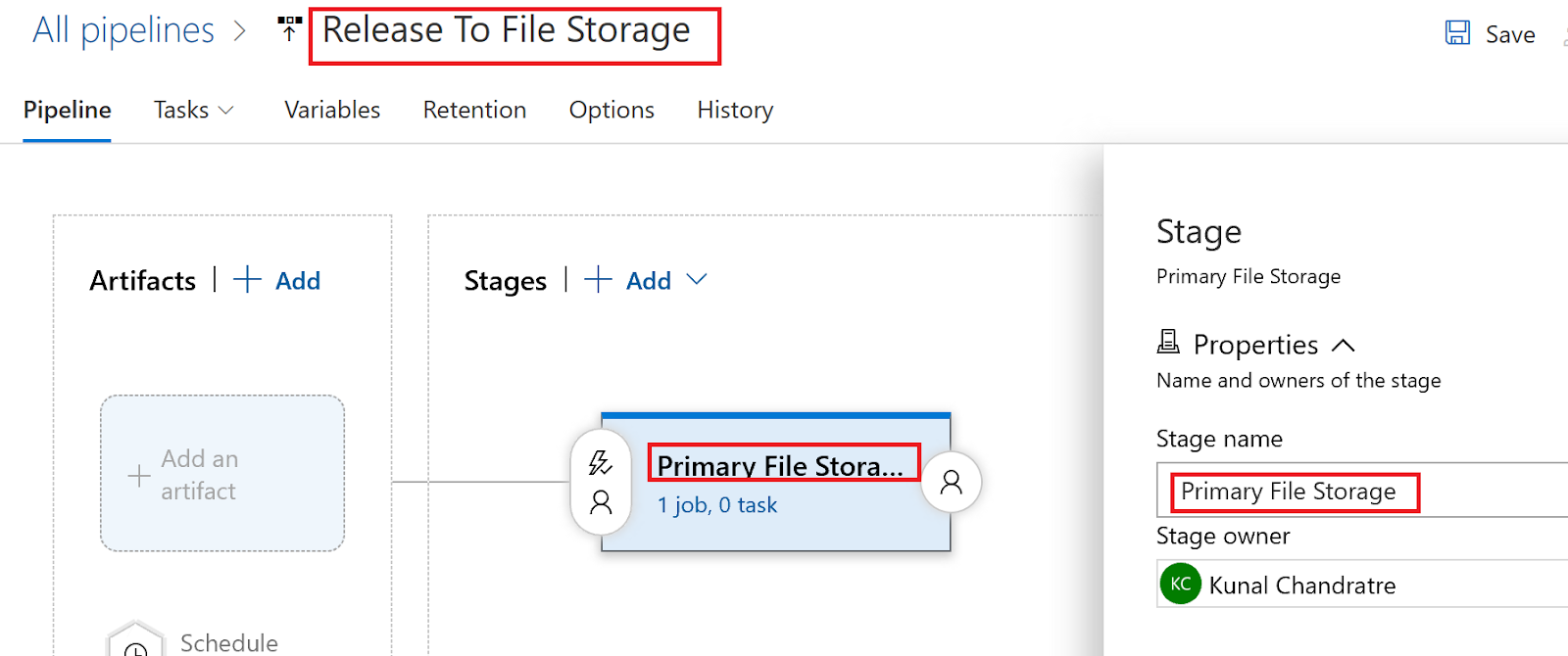 Azure DevOps – Build and Release pipeline to Azure File Storage
