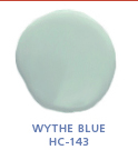 Beachnut Lane: Benamin Moore's Palladian Blue, Wythe Blue, Stratton Blue