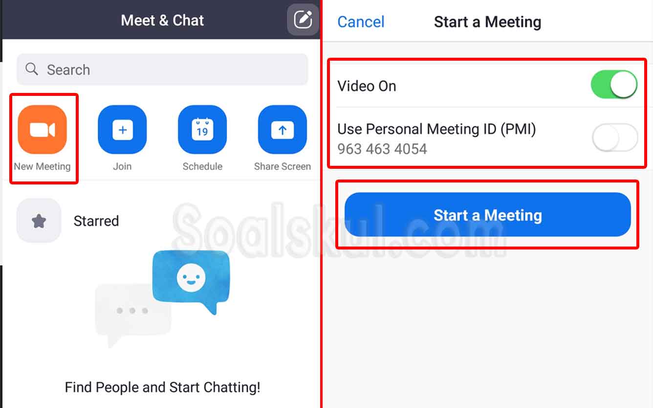 MUDAH! Cara Membuat Link Zoom Meeting di HP Android dan iOS - Soalskul