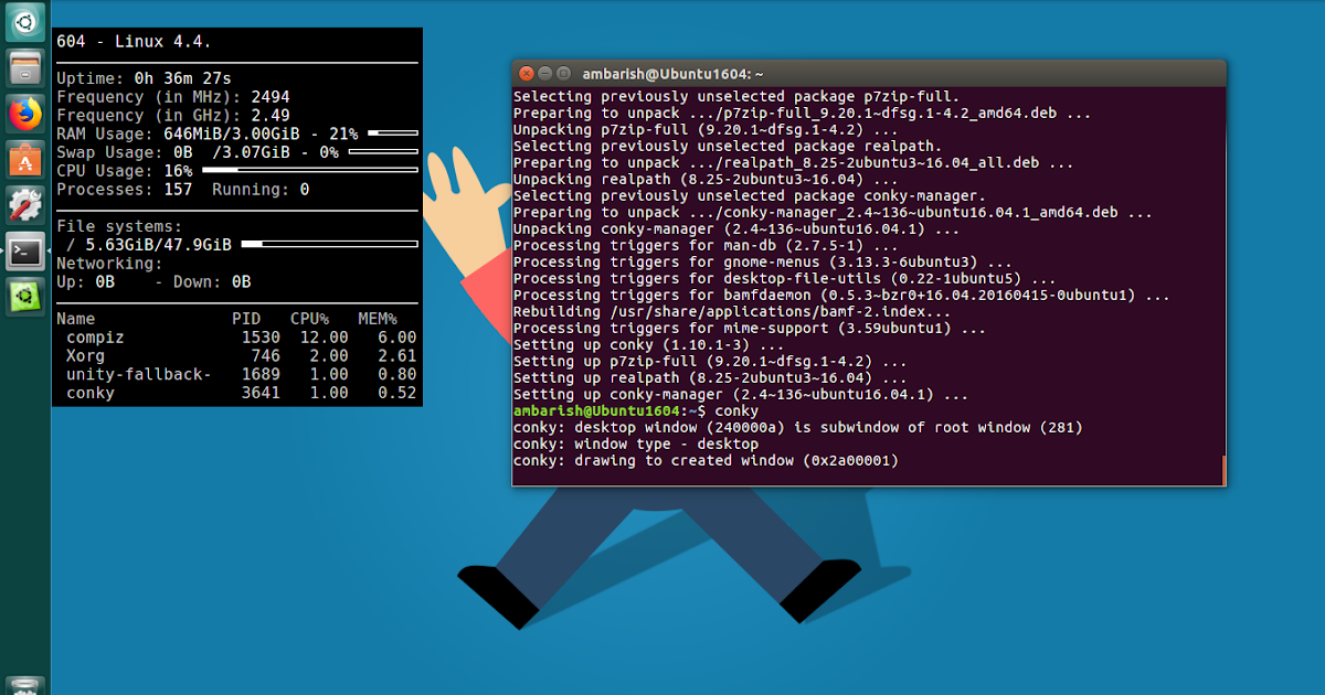 How to install and configure Conky in Ubuntu ~ BE OPEN SOURCE