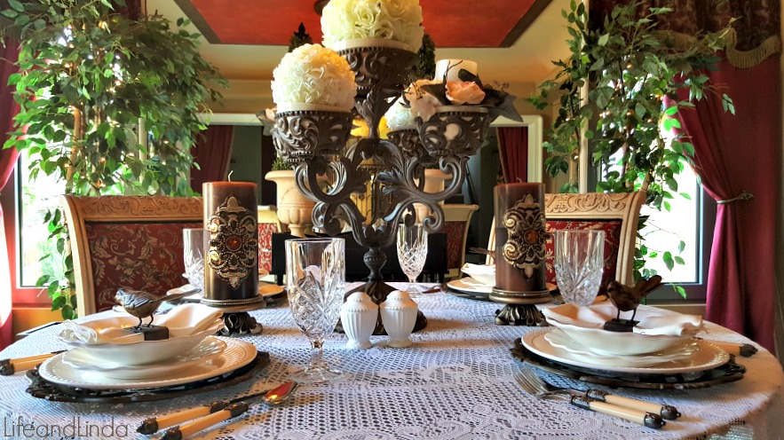 Tuscan Inspired Tablescape | Life and Linda