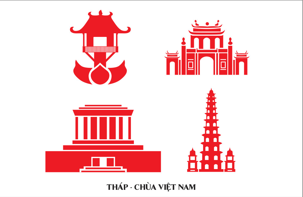 Vector chùaVector nhà rôngTháp Rùa vectorKhuê Văn Các vectorChùa một ...