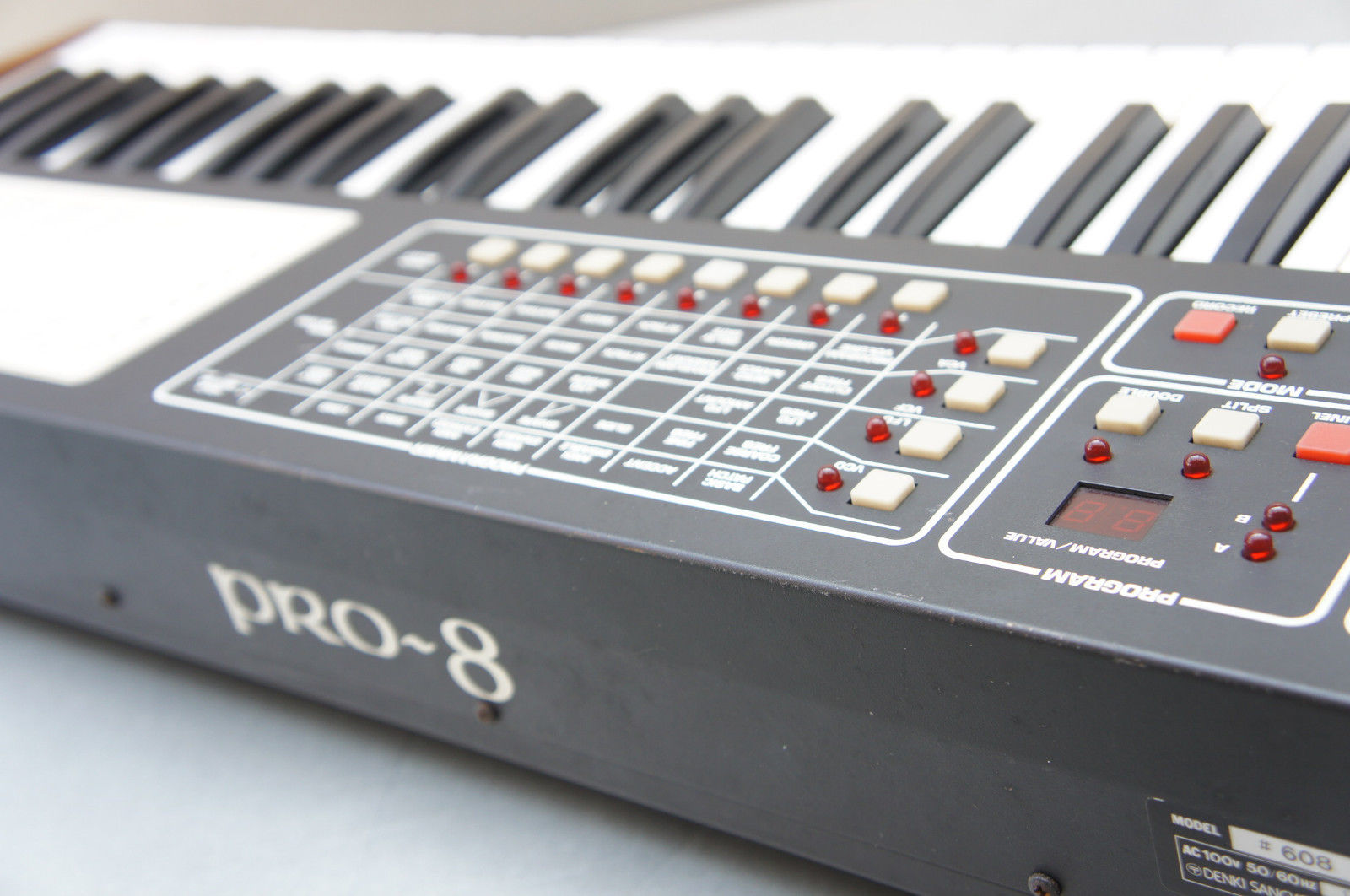 MATRIXSYNTH: Vintage Sequential Circuits Pro 8 SN 608 with Original Manual