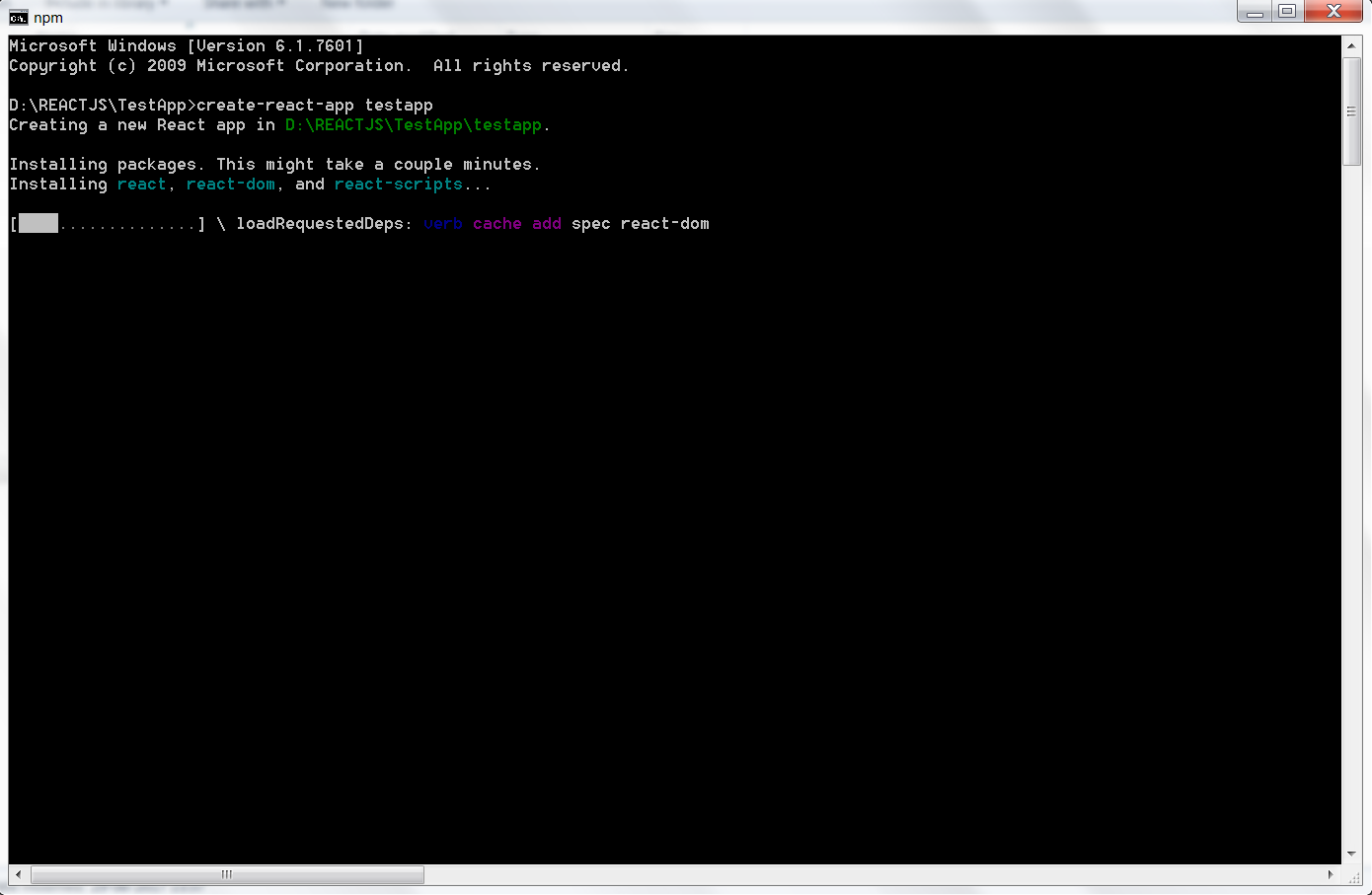 Build a Simple ReactJS application using react-cli