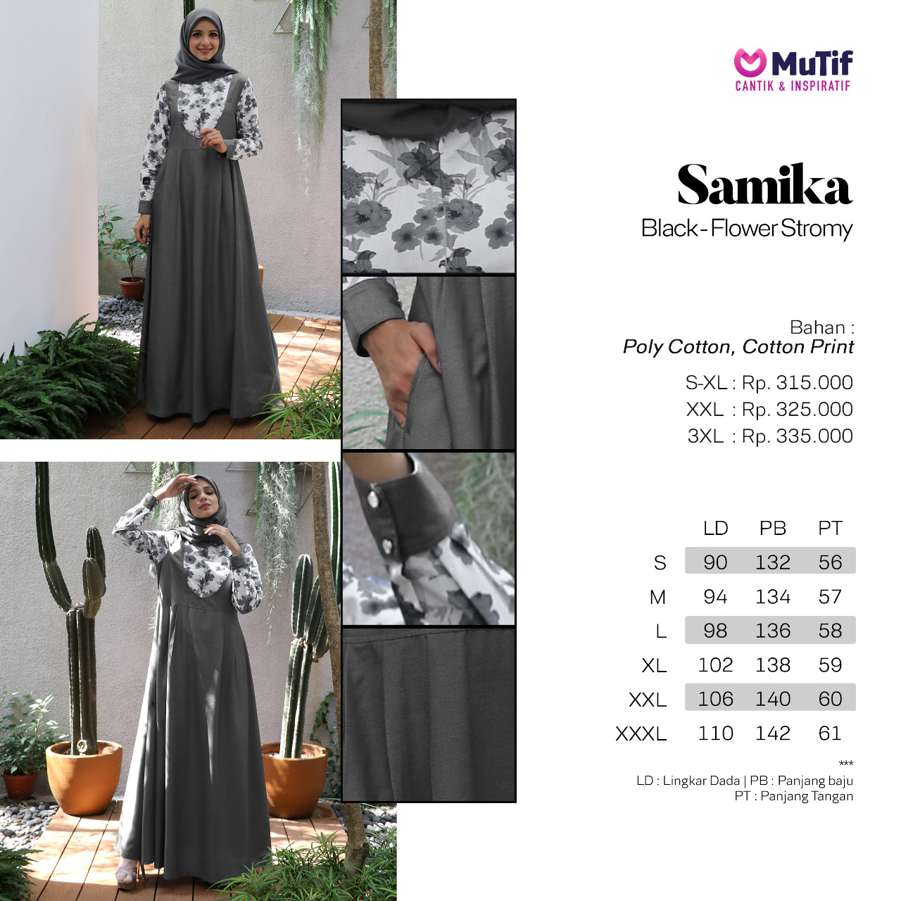 KOLEKSI MUTIF TERBARU GAMIS SAMIKA