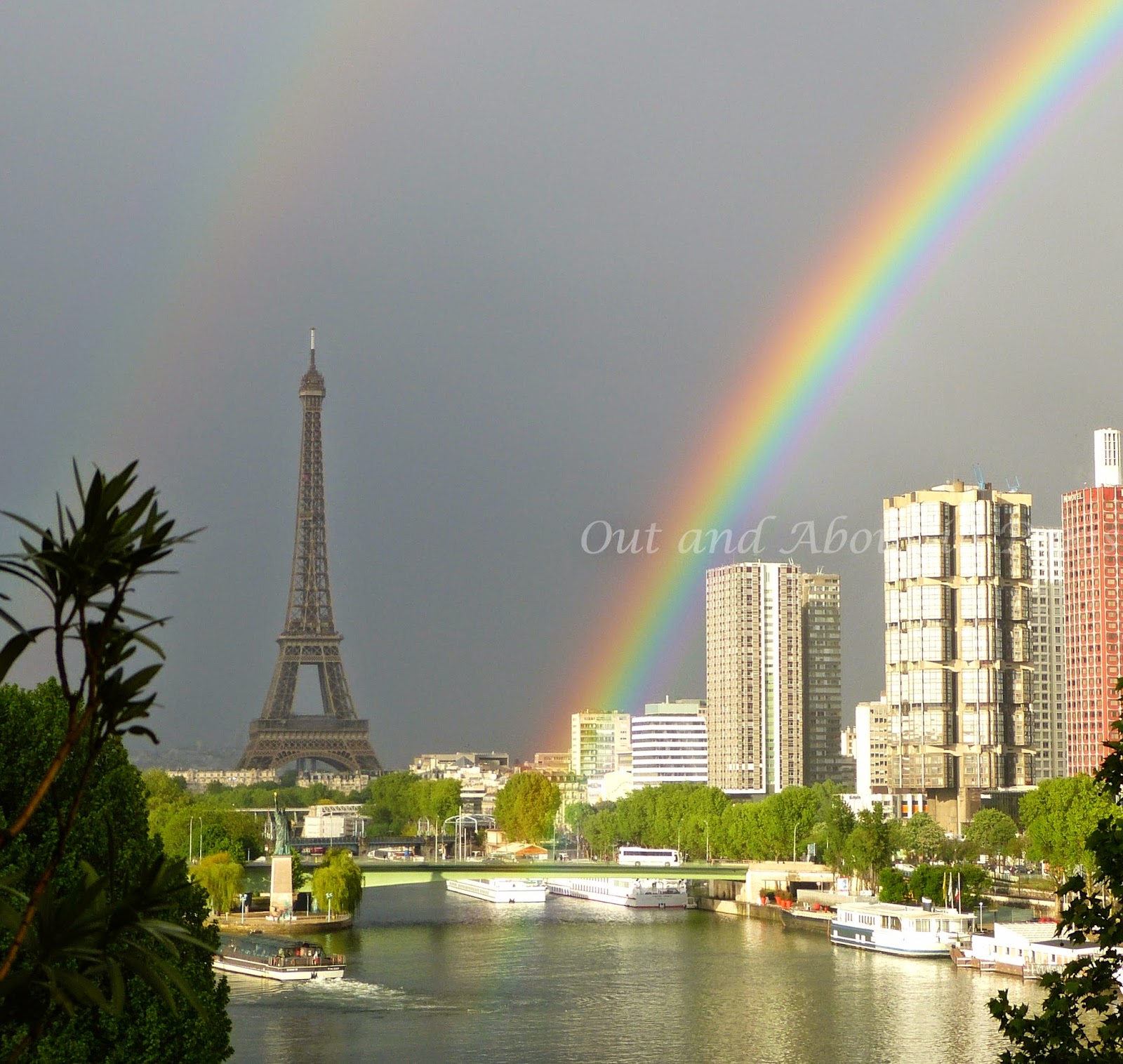 Sunday's Picture and a Song: Double Rainbow (arc-en-ciel) over Paris