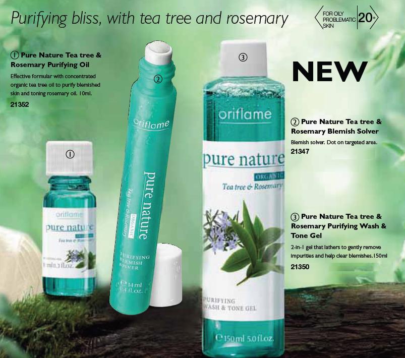 Oriflame Pure Nature organic Tea Tree and Rosemary | Nail Polish Addict