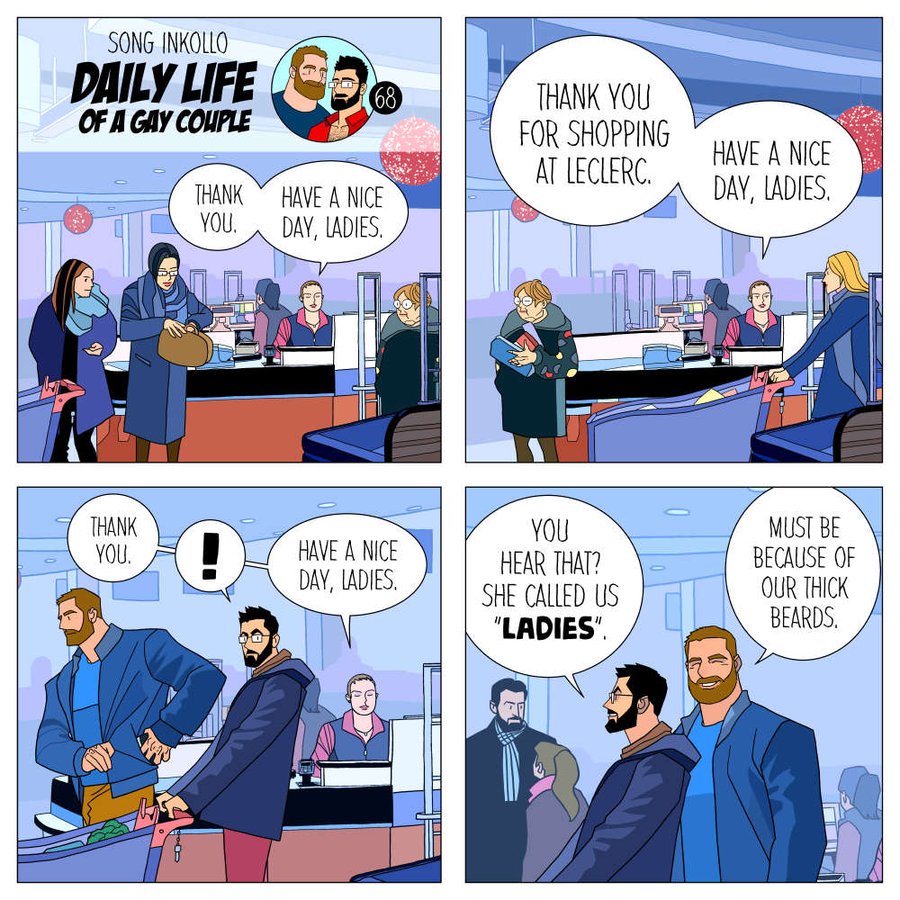 FreakAngelik: Gay comic: Daily life of a gay couple by Song INkollo