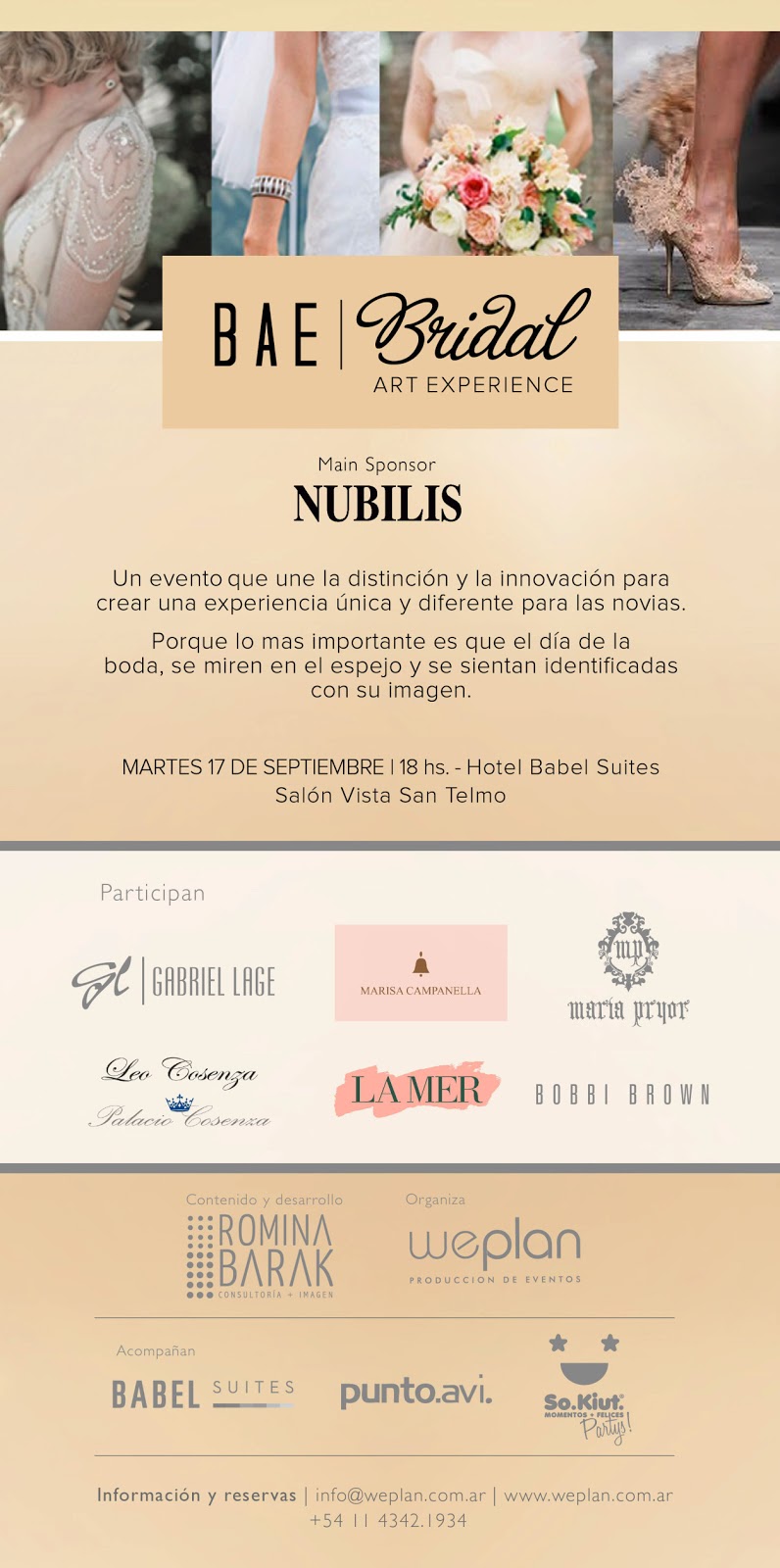 So Kiut Comunicación: BAE - Bridal Art Experience - El evento para ...