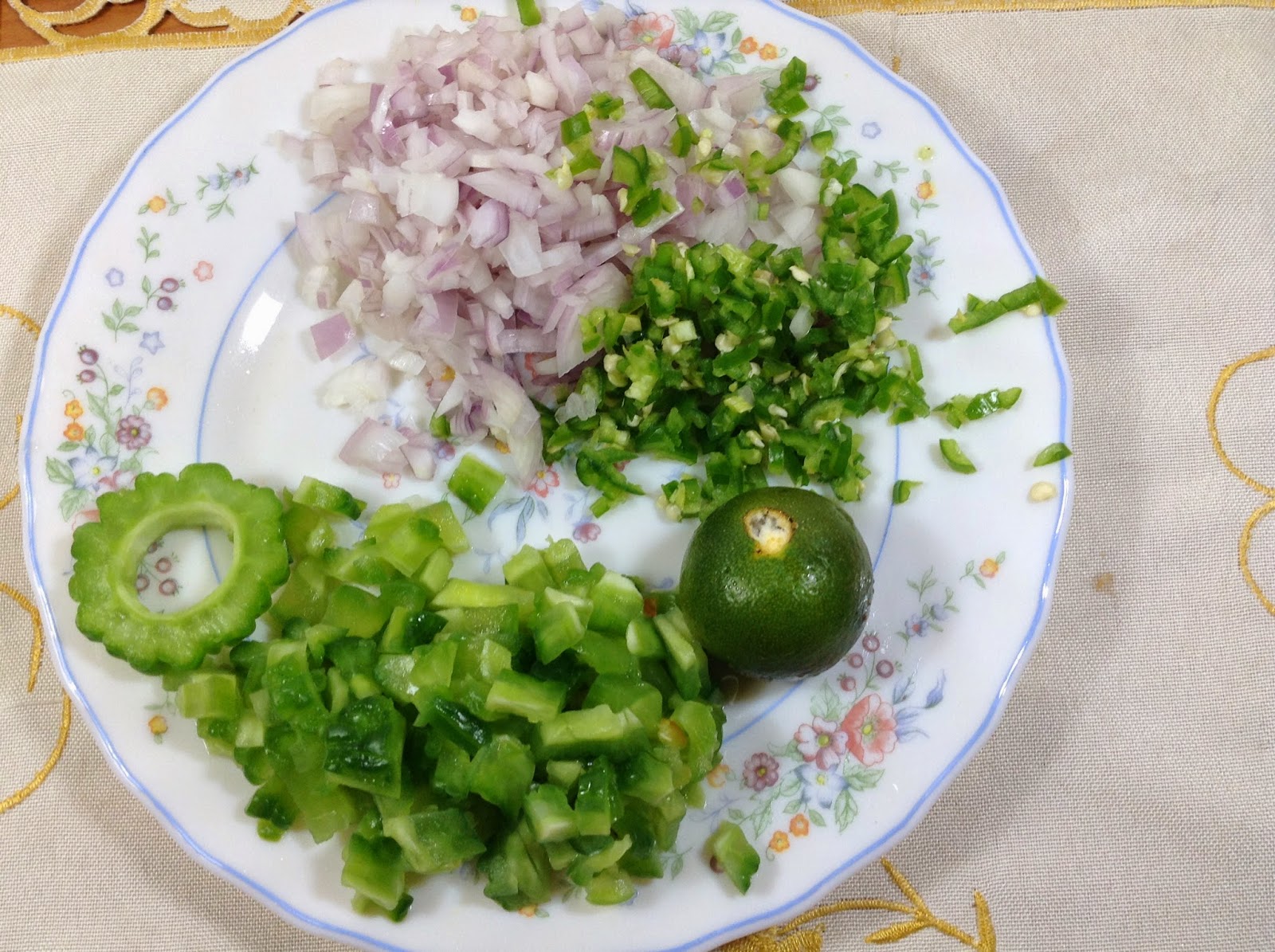 Simply Cooking and Health: Easy Raw bitter melon salad