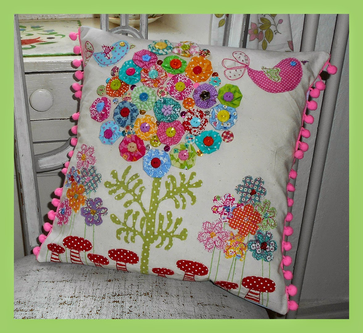 Button Fayre Colour Blog: Brand new cushion design for 2015 is complete