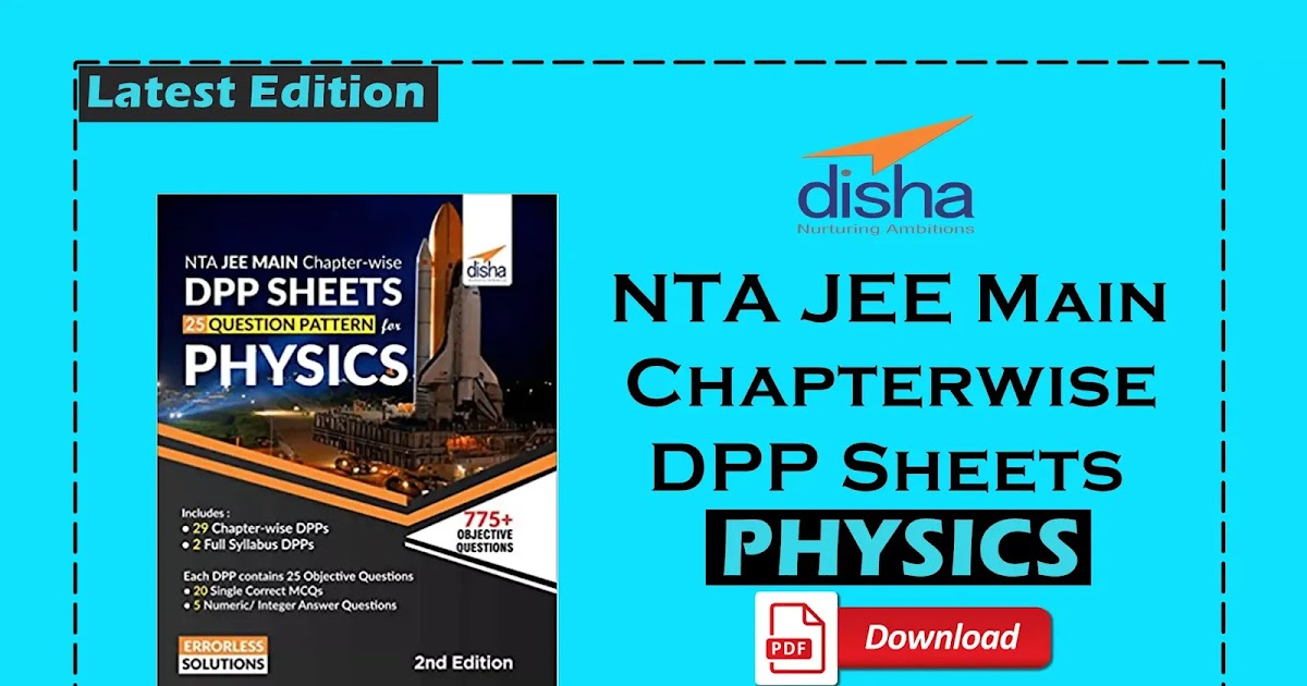 [PDF] Disha Physics NTA JEE Main Chapter-wise DPP Sheets (25 Questions ...