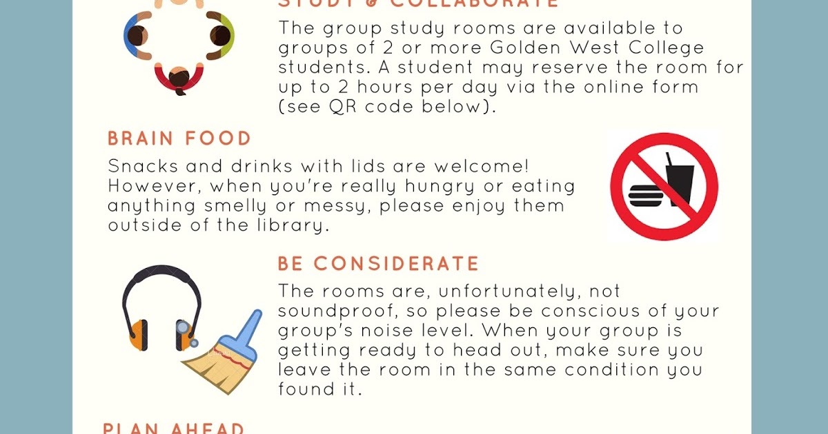 Golden West College Library Newsletter: Library Group Study Rooms