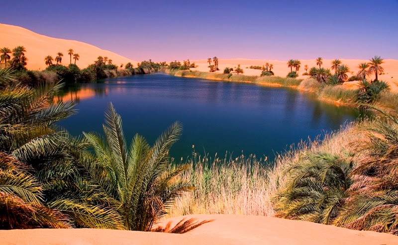 Ubari Lakes | The beautiful oasis in the Sahara desert | Never Ever ...
