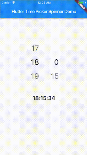 Time Picker widget with spinner instead of a material time picker ...