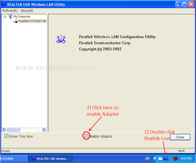 SurfGadGet.com: How to use Realtek Utility to connect WiFi