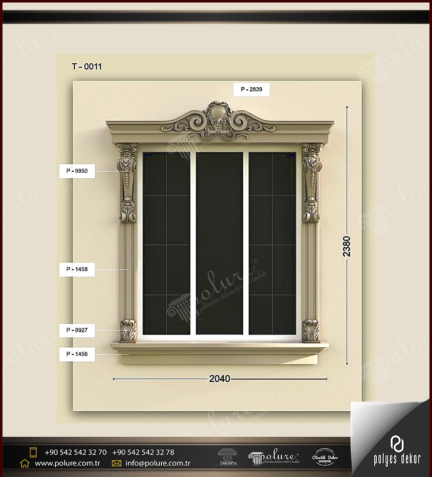 Pencere söve modelleri - pencere sövesi - pencere kenarı söve | Polyes ...