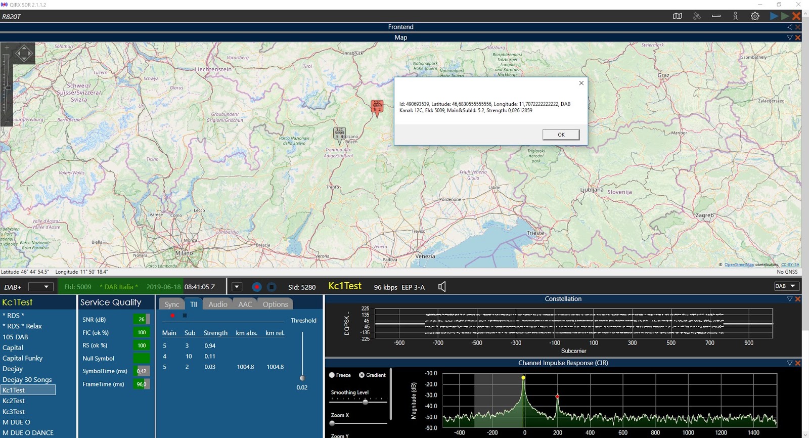 QIRX SDR - DAB decoder