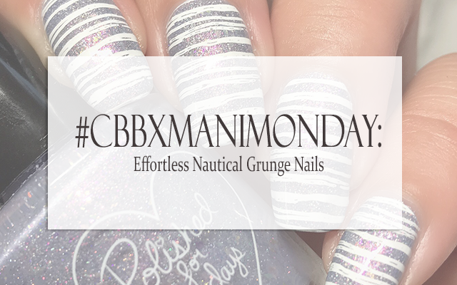 MANI MONDAY: Effortless Nautical Grunge Nails - Prairie Beauty