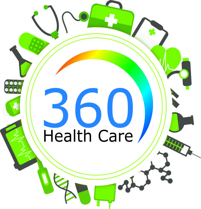 Antara Ghosh: 360 Health Care Logo Designed in Corel Draw