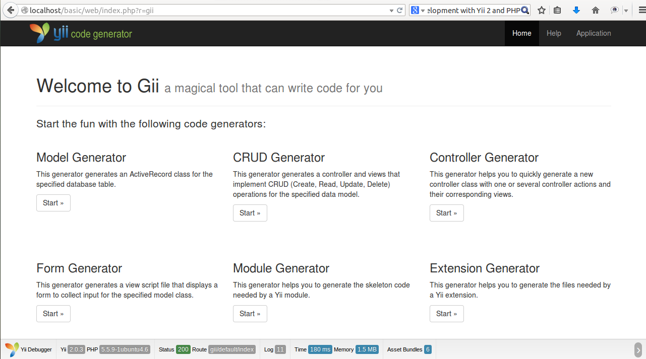 Build Crud Application Demo In Yii Framework Start Yii Step By Step Tutorials Blog