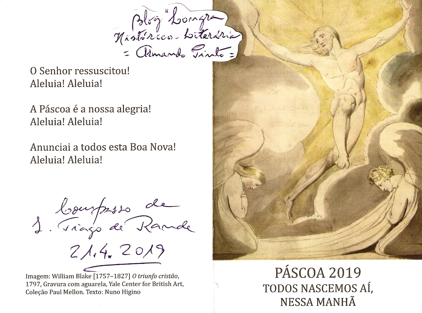 Longra Histórico-Literária : Páscoa de 2019 – Compasso Pascal de S ...