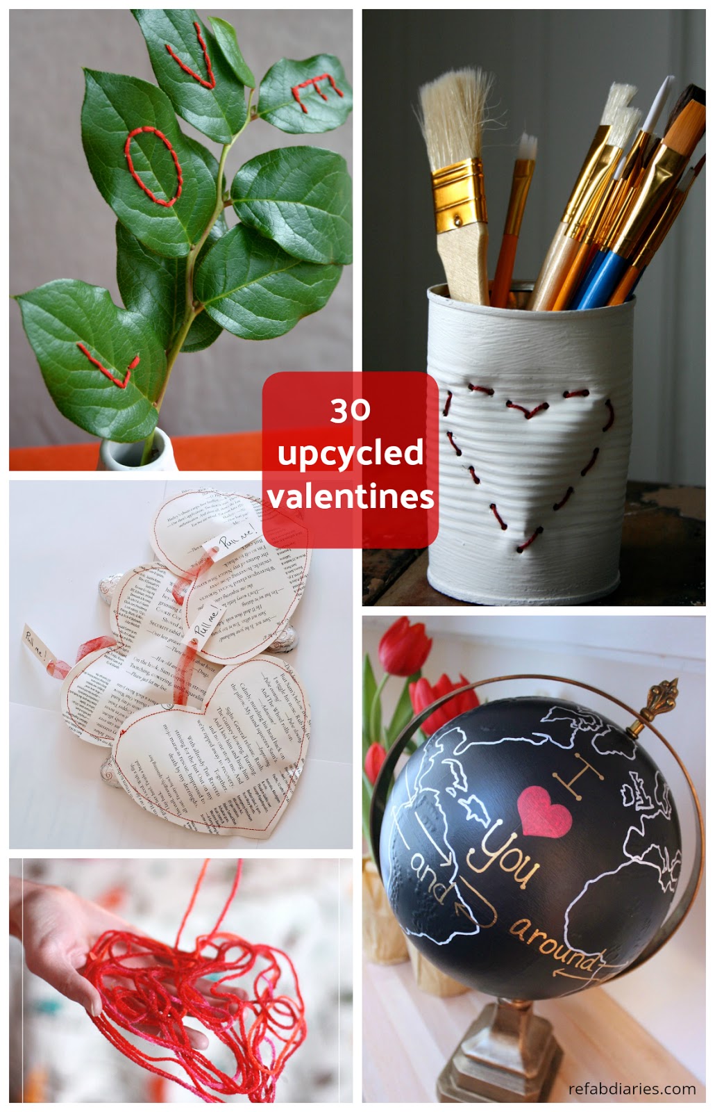 30 Upcycled Valentine DIYs | the ReFab Diaries