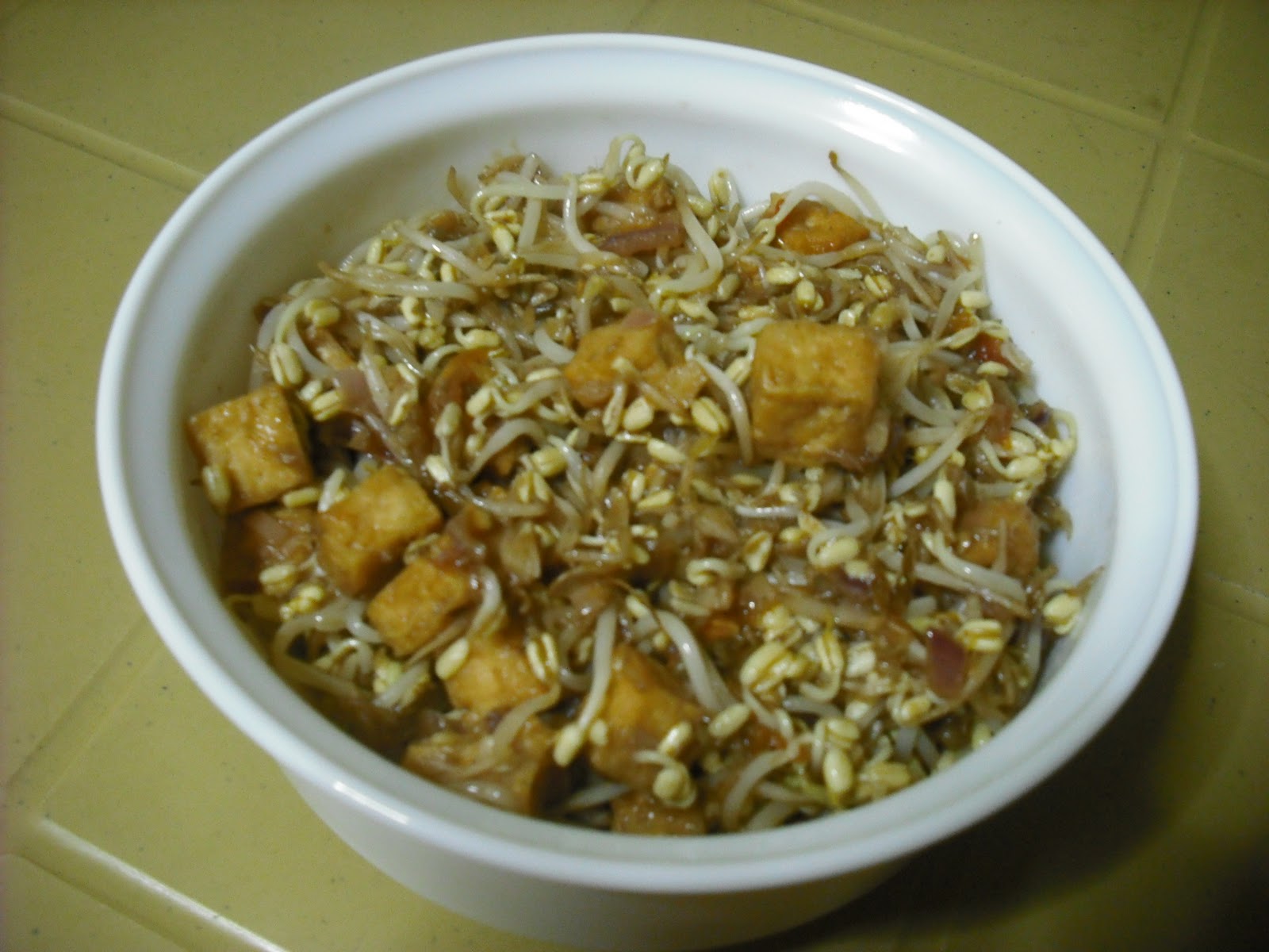 sayantifico2005: Sauted Mongo Bean Sprout with Tofu (Ginsisang Toge w ...