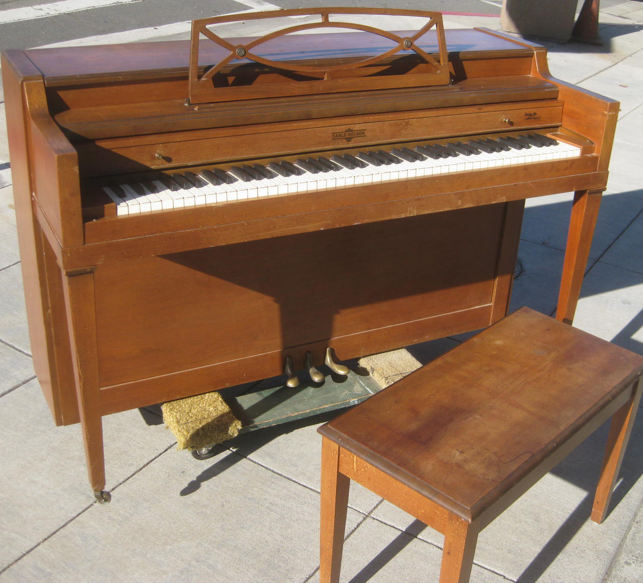 UHURU FURNITURE & COLLECTIBLES: SOLD - Cable-Nelson Spinet Piano - $400