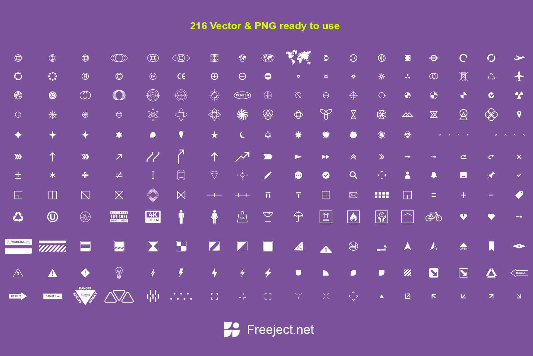 Most Useful Random Icon & Shape (Free DEMO)