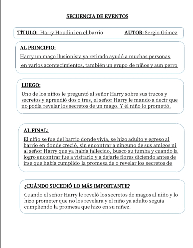 CAUSA Y EFECTO Y SECUENCIA DE EVENTOS