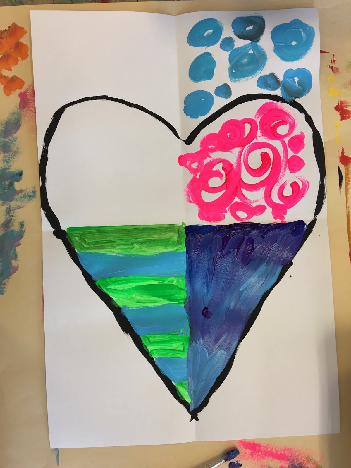 Art Room Blog: 4th Grade 4 Part Heart...