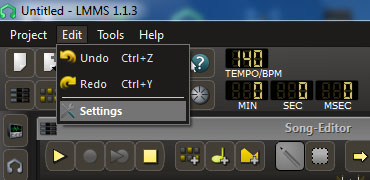 วิธีการตั้งค่า Midi Keyboard ให้ใช้กับ VSTi ที่ต้องการบนโปรแกรม LMMS