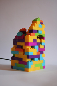 decoro sin decoro: Lámpara de Lego