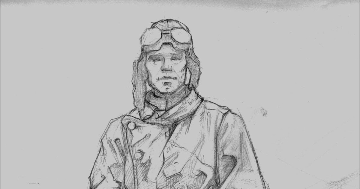 Garret's Drawing A Day Blog: WWI Pilot