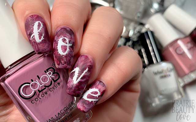 NAIL ART: Bloody Valentine "LOVE" Smoosh Mani - Prairie Beauty
