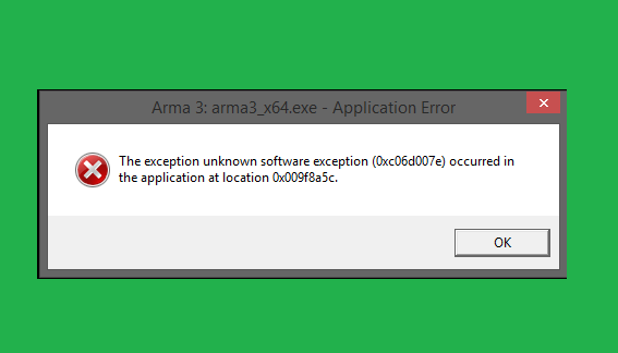 حل مشكلة خطأ 0xc06d007e
