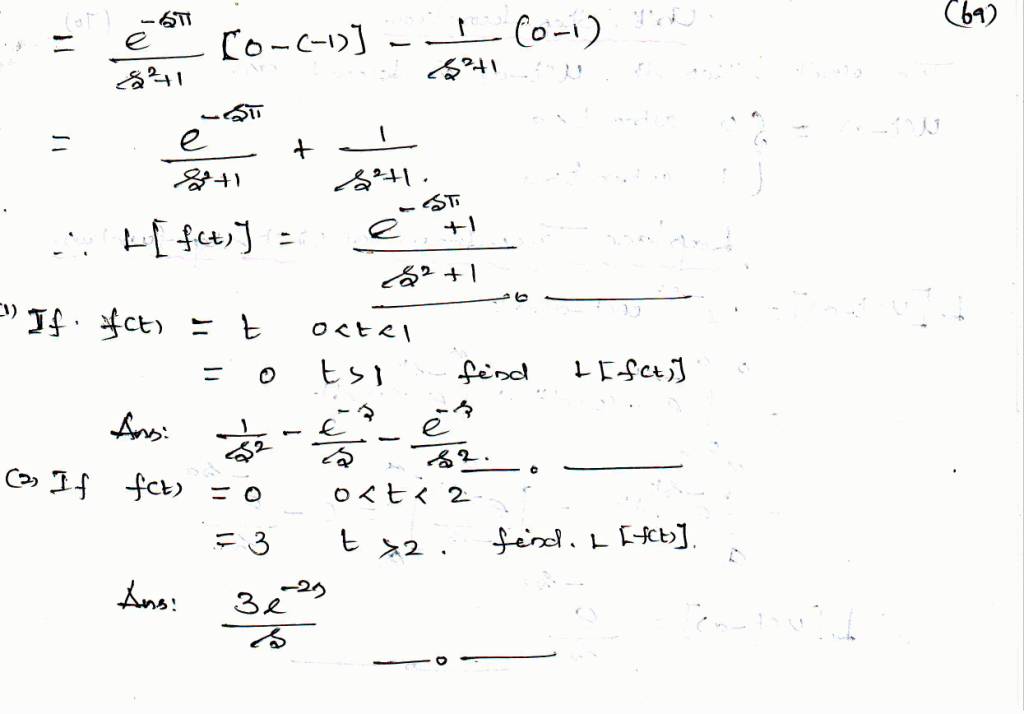 Tpgit Mathematics Laplace Transform Of Integrals Evaluation Of